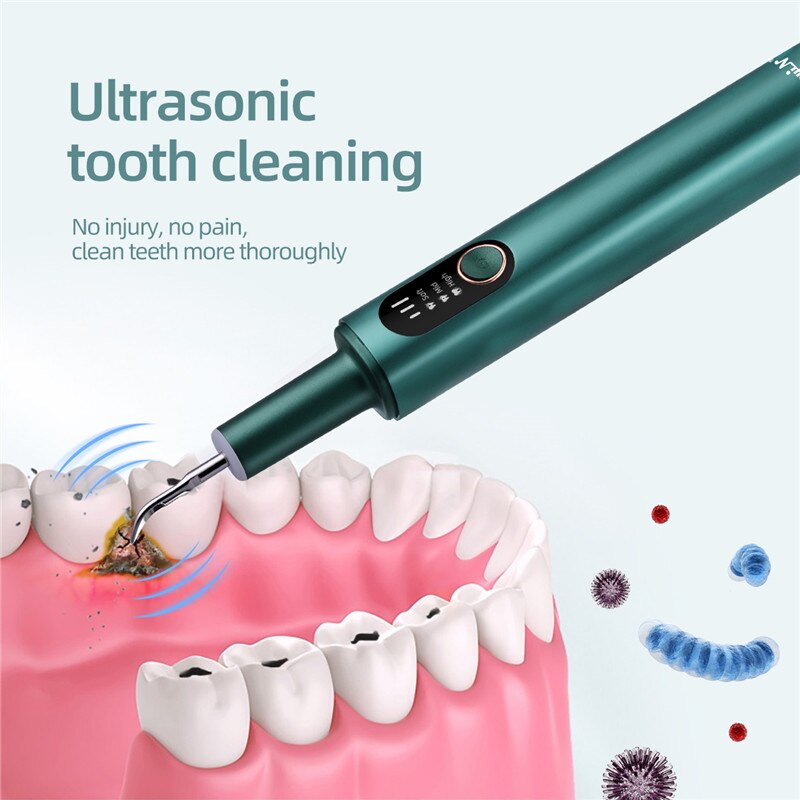 Ultrasonic Dental irrigator Smoke Stain Dental Plaque Cleaner 3 Modes ...