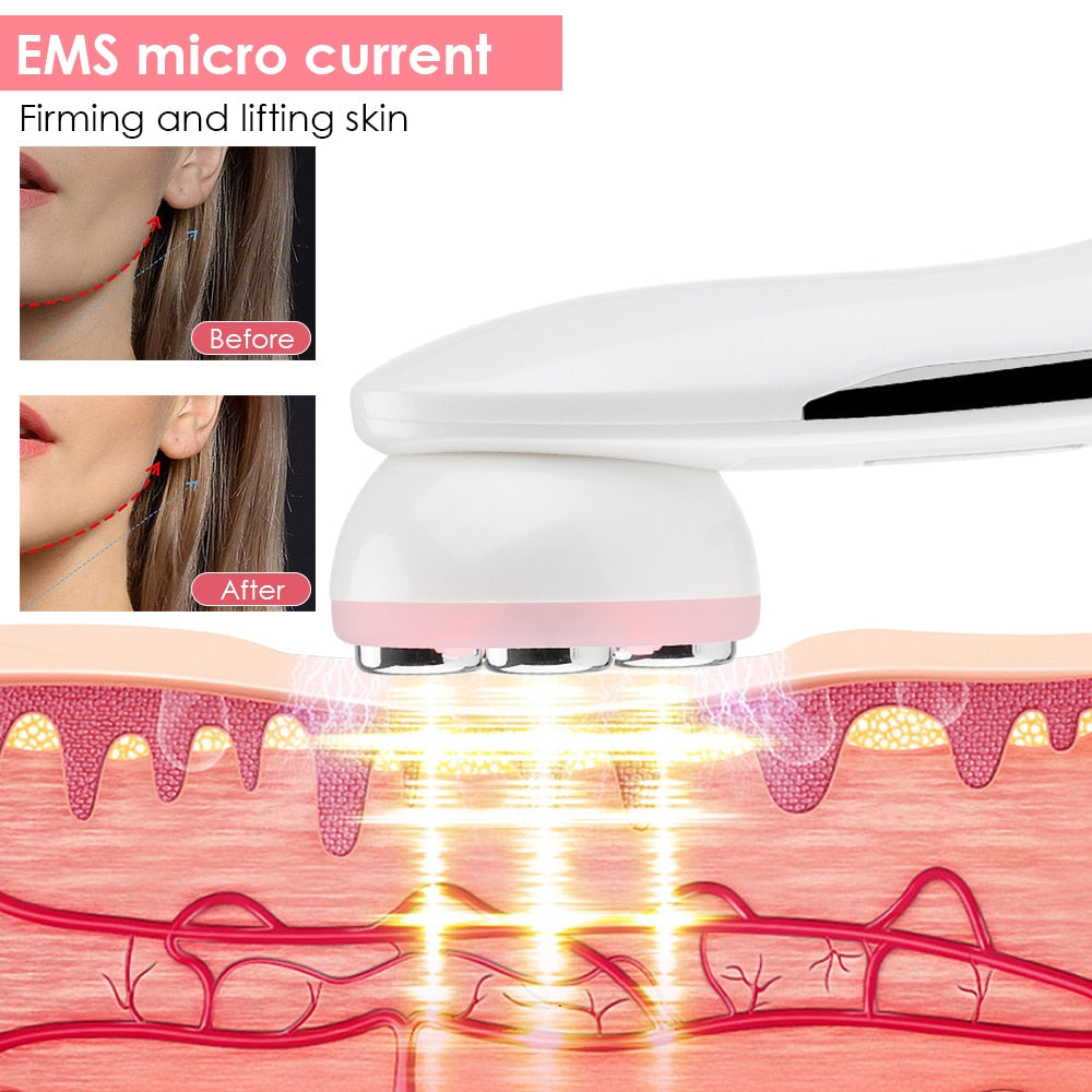 RF EMS Beauty Device Microcurrent Radio Frequency Color Light Treatme ...